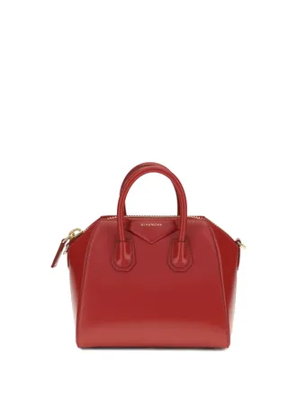 Givenchy Womens Handbag Antigona Mini Vermilion Calf Leather Handbags Hand Bags