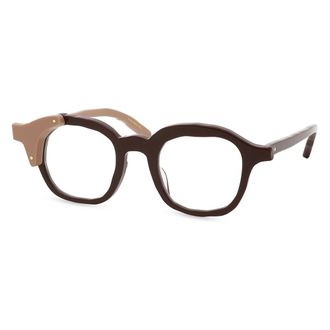 Masahiromaruyama Monture optique Mm-0098 - unisex - Accessoires - Brun - Taille: 46 MM
