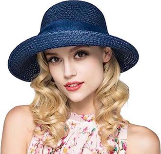 Generic Nidddiv Casquette de protection solaire pour homme et femme, bowknot - Chapeau de soleil pliable - Chapeau de p&ecirc;che - Protection solaire - Chapeau de 