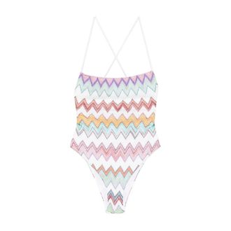 Missoni Femme, Maillots de bain, Multicolore, Taille: 36 FR Maillot de bain une pi&egrave;ce en viscose lam&eacute;e