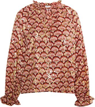 Izia Bluse Damen Kamel Mehrfarbig