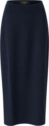 Gran Sasso Midi Jersey Rock - - Skirts - Damen - Blau - L