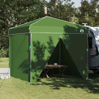 vidaXL Tente &agrave; auvent pop-up Vert 250 x 250 cm tissu Vidaxl