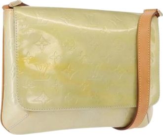 Louis Vuitton Sac d&eacute;paule vintage en cuir verni Pre-owned - Femme - Pre-owned - Jaune - Taille: ONE Size