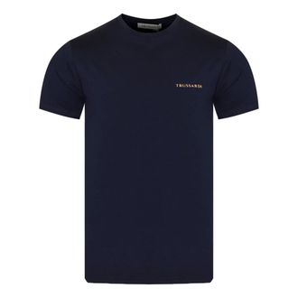 Trussardi T-Shirt Bleu en Coton pour Homme - Homme - Tops - Bleu - Taille: XL
