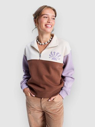 Roxy View Point Block Half-Zip Fleece Pullover tiramisu
