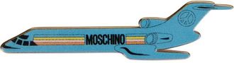 Moschino Broche Avion - Femme - Accessoires - Bleu - Taille: ONE Size