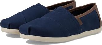 Toms Toms Baskets Classiques Alpargata pour Homme, Synth&eacute;tique serg&eacute; bross&eacute; Bleu Marine, 43.5 EU