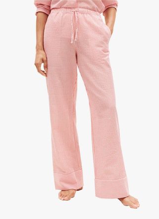 Tommy Hilfiger Pantalon de pyjama droit en maille gaufr&eacute;e