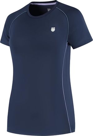 K-Swiss Hypercourt Basic Recycled Tee - Navy | Damen Performance Tennis T-Shirt