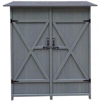 Habitat et Jardin Habitat Et Jardin - Armoire de jardin Espacio - 140 x 49 x 162 cm - Anthracite