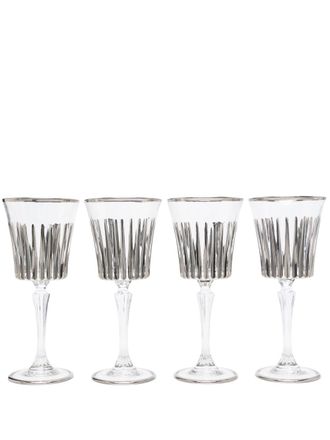 Les-Ottomans Platinum Weingläser-Set (4er-Set) - Silber