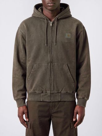 Carhartt Work in Progress Baumwoll-Kapuzenjacke mit Rei&szlig;verschluss und &uuml;berschnittenen Schultern