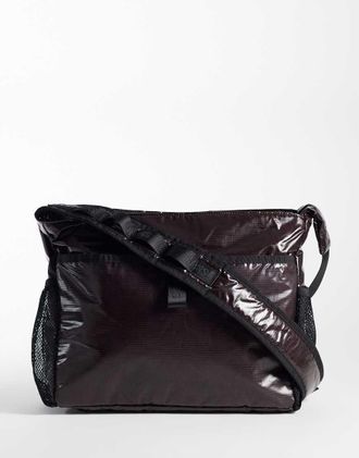 Rains sac messager Sibu en ripstop d&eacute;perlant marron