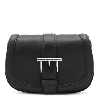 Alexander McQueen Alexander McQueen Hobo Bags - Black Leather Shoulder Bag - Gr. unisize - in Schwarz - f&uuml;r Damen