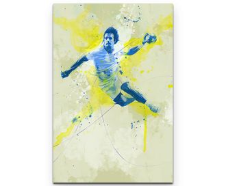 Paul Sinus Art Handball 90x60cm auf Leinwand gespannt fertig zum aufhängen