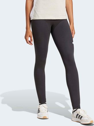 adidas Trainingstights ADIDAS SPORTSWEAR W BL SJ LEG, Damen, Gr. XL, N-Gr, schwarz-wei&szlig; (schwarz, wei&szlig;), Obermaterial: 90% Baumwolle, 10% Elasthan, Hosen, mi