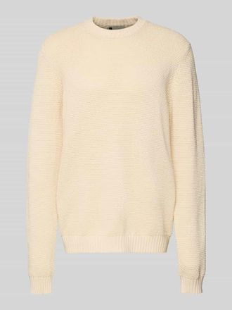 G-Star Strickpullover mit gerippten Abschl&uuml;ssen