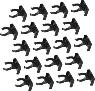 Artibetter 24 St&uuml;ck Teiliges Verstellbare Schwarze Pp m&ouml;belf&uuml;&szlig;e mit Dicken Sockelleisten Clips Robuste M&ouml;bel kickboard Clips f&uuml;r Schr&auml;nke Hohe Tragf&auml;higkeit Viel