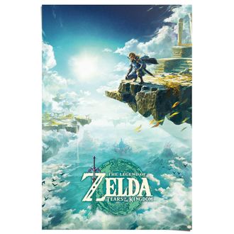 Reinders Poster, Legends of Zelda, Teenager Zimmer, Poster, Wanddeko, Room Decor, 150 gr. gl&auml;nzend Bilderdruckpapier, Blau, 91,5 x 61