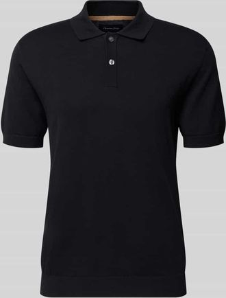 Christian Berg Regular Fit Poloshirt in Strick-Optik