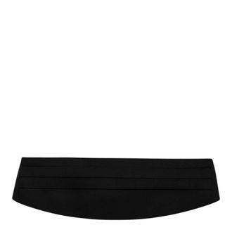 Dolce & Gabbana Femme, Accessoires, Noir, Taille: 40 CM Ceinture de smoking en satin de soie