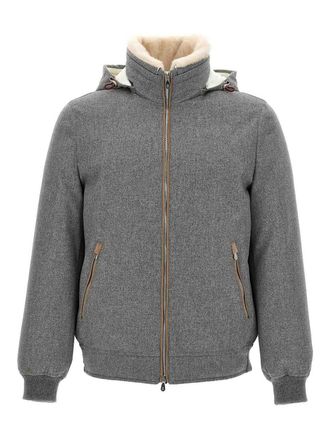 Brunello Cucinelli Bomberjacke - Grau