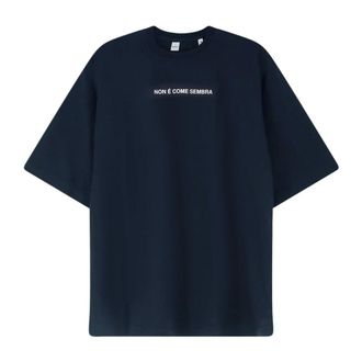 Aspesi Homme, Tops, Bleu, Taille: S NON E Come Sembra T-Shirt Imprim&eacute;e