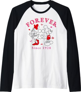 Disney Mickey Mouse And Minnie Forever Valentine Raglan