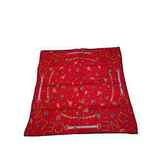 Celine Pre-owned Printed Scarf - Femme - Pre-owned - Rouge - Taille: ONE Size