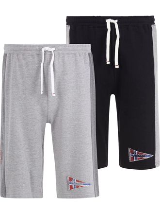 Jan Vanderstorm Herren Doppelpack Jogginghose Haral Set | Trainingshose | Baumwoll-Mischung | Gro&szlig;e Gr&ouml;&szlig;en L-7xl grau, 7XL (XXXXXXXL) - 80/82