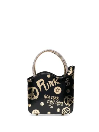 Le Silla mini sac Ivy &agrave; imprim&eacute; graphique - Noir