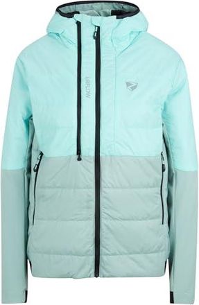 Ziener Nakala-z Veste de Ski de randonnée Hybride Primaloft, Coupe-Vent et imperméable, Lagon Radiant, 46 Femme
