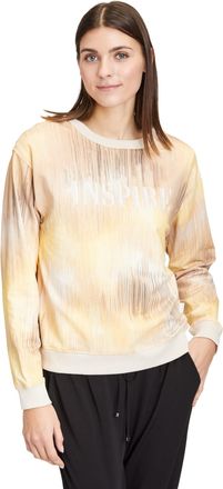 Betty & Co Damen 2882/3071 Sweatshirt mit kurzen &Auml;rmeln, Natur/Gelb, 46