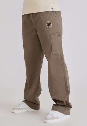 Siksilk Herren Mittelbraun Baggy Cargo-Hosen XXL