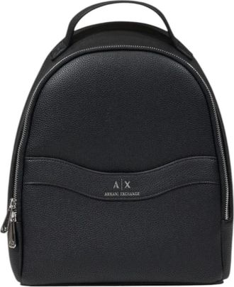 A|X Armani Exchange Femme, Sacs, Noir, Taille: ONE Size Sac &agrave; dos uni avec fermeture &eacute;clair