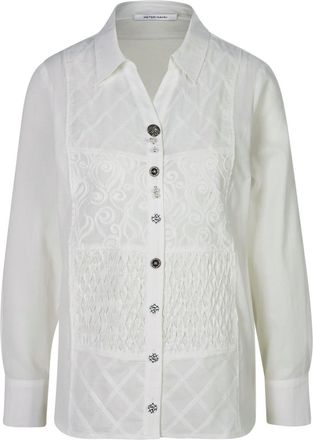 Peter Hahn Bluse Peter Hahn weiss