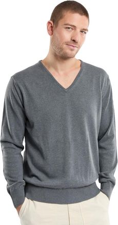 Armor Lux Herren V-Ausschnitt Henvic aus Baumwolle Pullover, Grau (Gris Chin&eacute; 150), Small