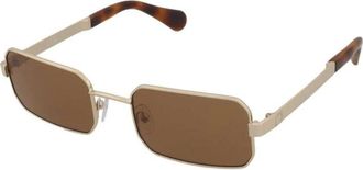 Max & Co. unisex, Accessoires, Jaune, Taille: 53 MM Lunettes de soleil cercl&eacute;es en m&eacute;tal