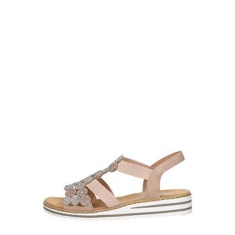 Rieker Femme, Chaussures, Rose, Taille: 37 EU Sandalen Plat