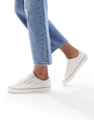 Fred Perry Baseline - Baskets en cuir - Blanc