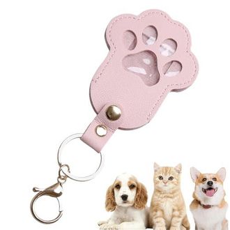 Generic Porte-cl&eacute;s comm&eacute;moratif en cuir synth&eacute;tique pour ranger les poils de chien - sac &agrave; dos en forme de patte - Pour adultes, adolescents, &eacute;cole, voyage, v