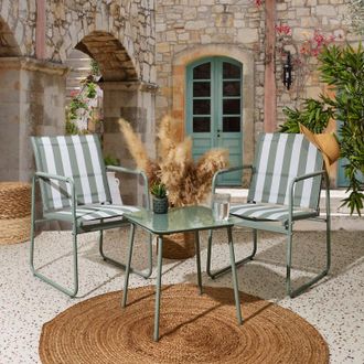 The Home Deco Factory Salon De Jardin - Home Deco Factory - Namur - 2pcs - Beige