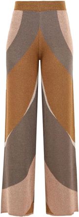 Akep Femme, Pantalons, Multicolore, Taille: 40 FR Jacquard Waves Pants