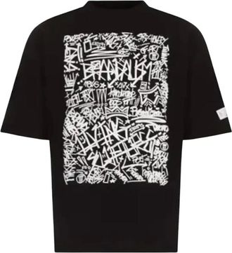 Diego Venturino Homme, Tops, Noir, Taille: S T-Shirt Col Rond