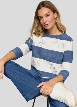 Rabe 3/4-Arm-Shirt mit All-Over Schriftz&uuml;gen