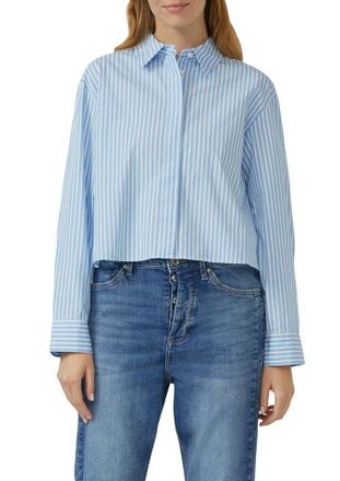 s.Oliver Langarmbluse - gestreifte Langarmbluse im Boxy Fit