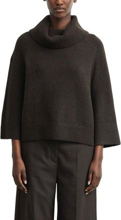 Comma Rollkragenpullover / Poncho-Pullover mit weitem Kragen, Loose Fit