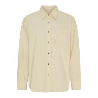 Notyz Oversized Shirt - - Blouses & Shirts - Damen - Beige - 2XL
