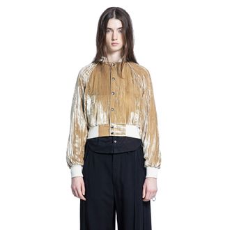 Ann Demeulemeester Arya Bomber in Froiss&eacute; Velvet